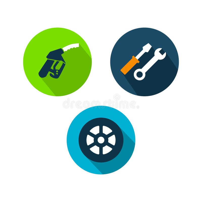 Coche Logo TemplateWith Flat Color Ilustración del Vector - Ilustración ...