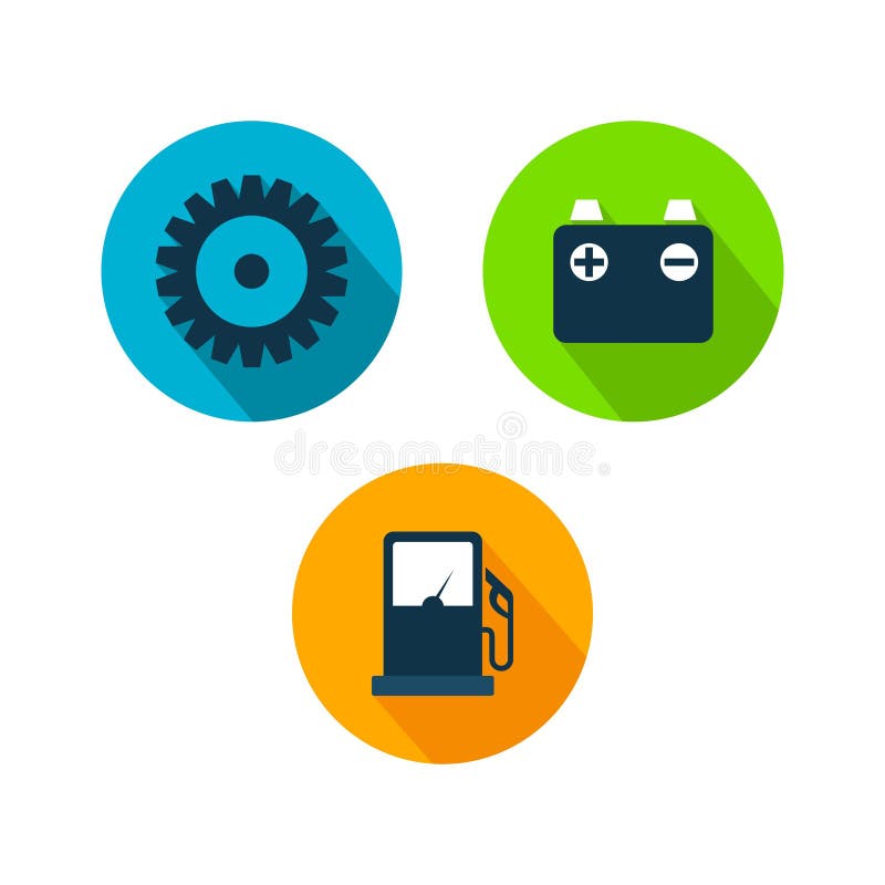 Coche Logo TemplateWith Flat Color Ilustración del Vector - Ilustración ...