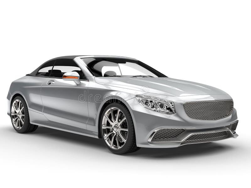 Coche Familiar Elegante Moderno De Plata - Primer Delantero Imagen de ...