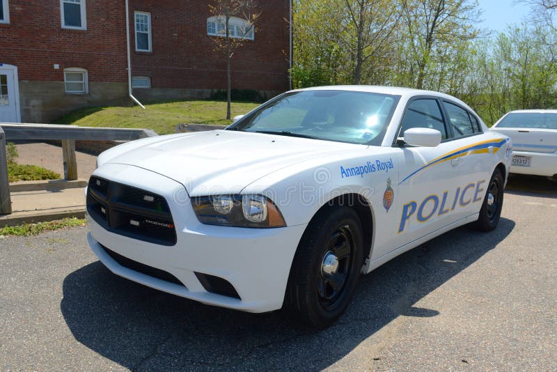 Coche Policía, Annapolis Real, NS, Canadá Imagen de archivo editorial ...