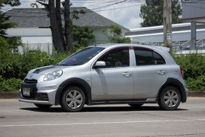 Coche Privado Nissan March De Eco Imagen de archivo editorial - Imagen ...