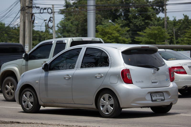 Coche Privado Nissan March De Eco Imagen de archivo editorial - Imagen ...