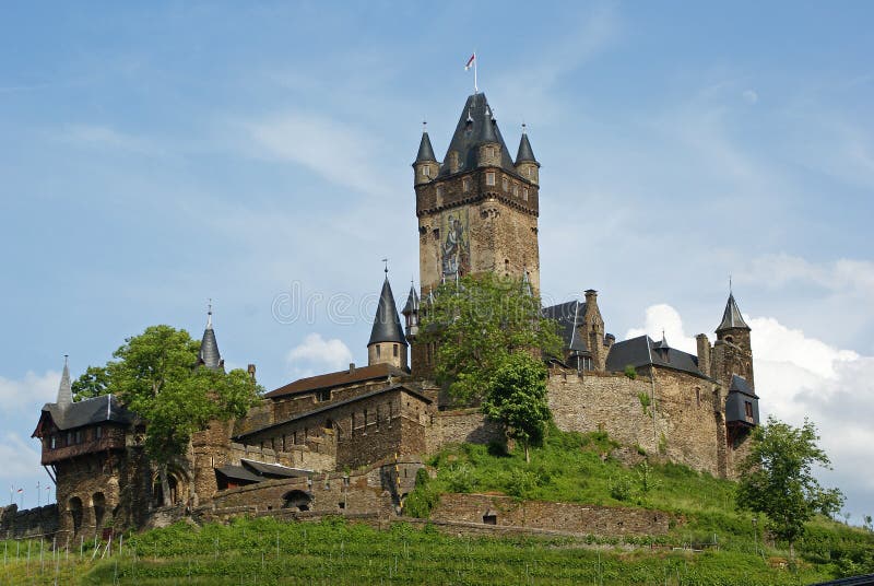 Cochem Castle, Mosel River, Germany, Europe Stock Photo - Image of ...