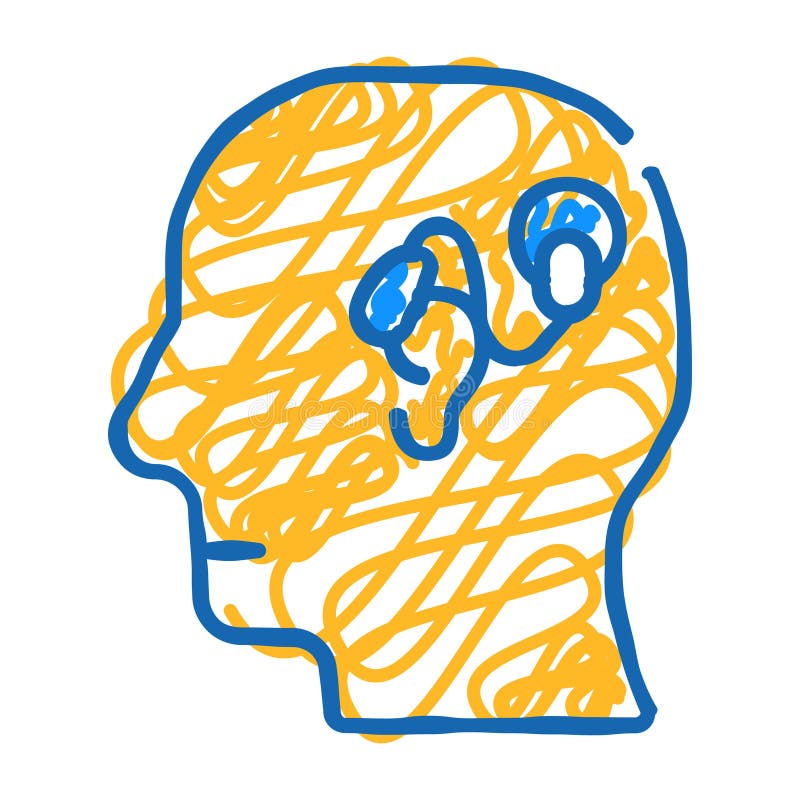 Cochlear Implant Sign Icon Doodle Illustration Stock Vector ...