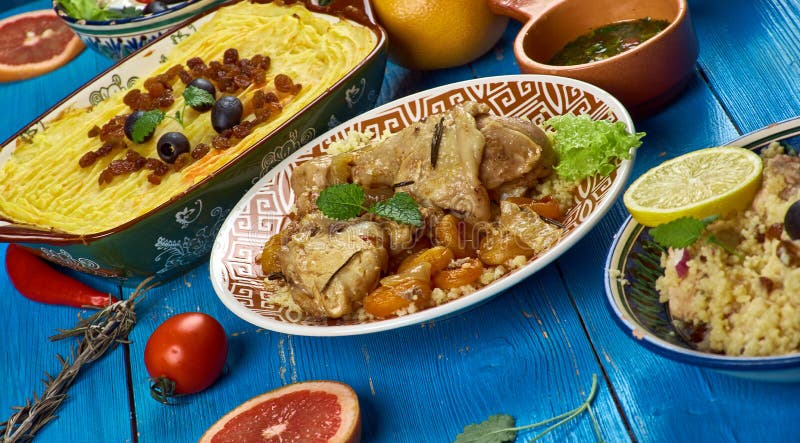 Guisado de Maghreb Mahfe foto de archivo. Imagen de alimento - 106281444