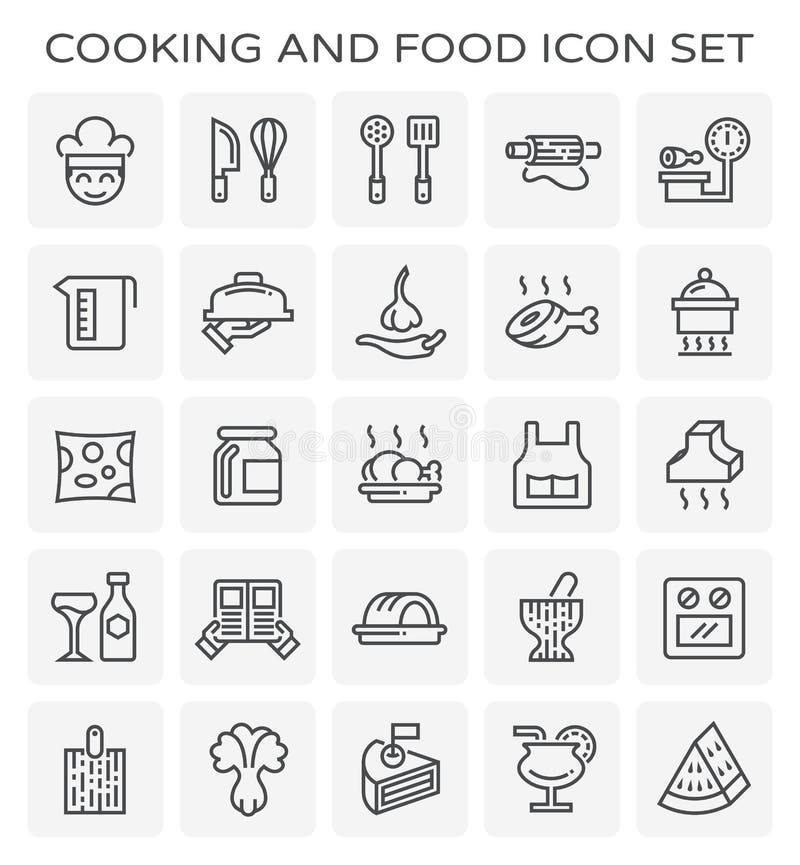 Cocinar El Icono De La Comida Ilustración del Vector - Ilustración de ...