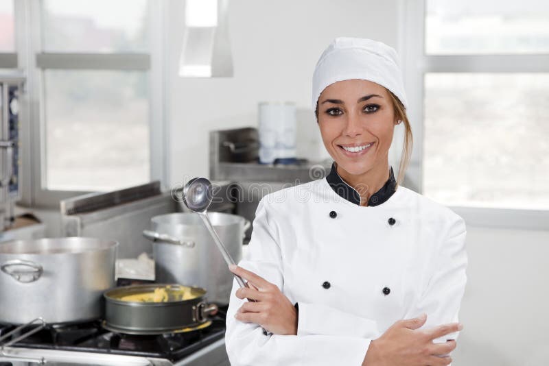 Cocinero foto de archivo. Imagen de retrato, sonriente - 8411578
