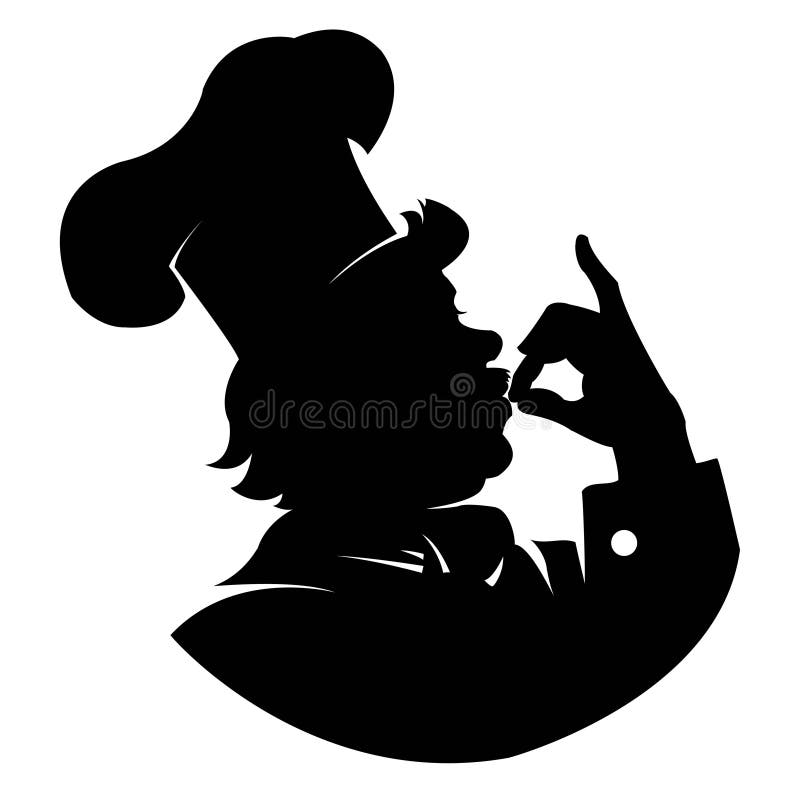 Cocinero De La Silueta - Ejemplo Ilustración del Vector - Ilustración ...