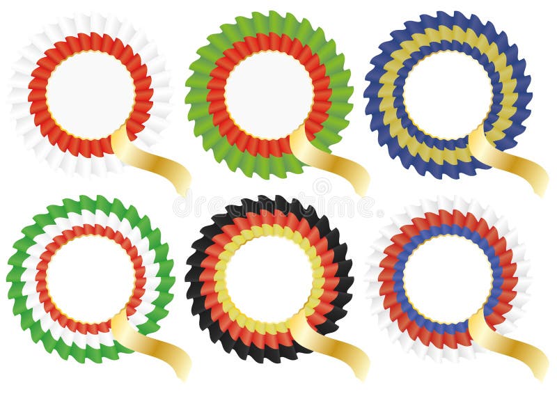 Cockade stock vector. Illustration of cocard, insignia - 10789078