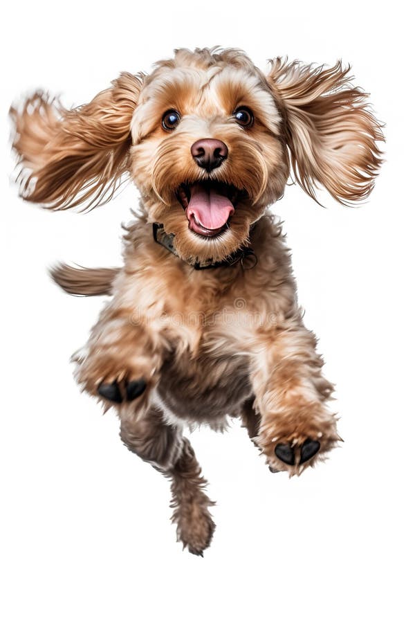 Cockapoo Dog Running stock illustration. Illustration of ears - 280719493