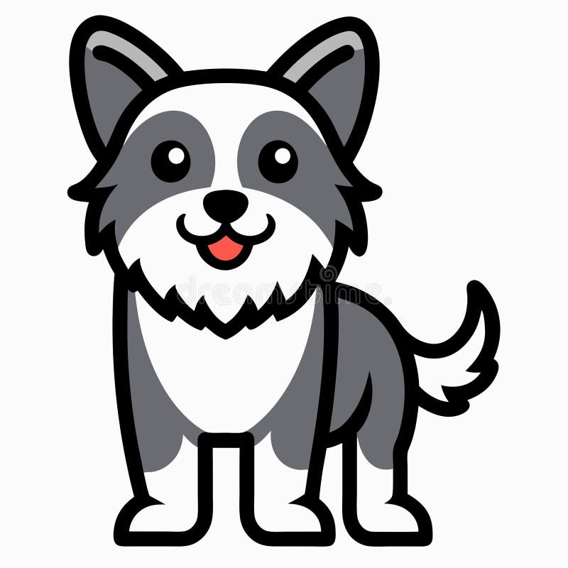 Cockapoo dog runs kawaii stock vector. Illustration of cartoon - 328349219