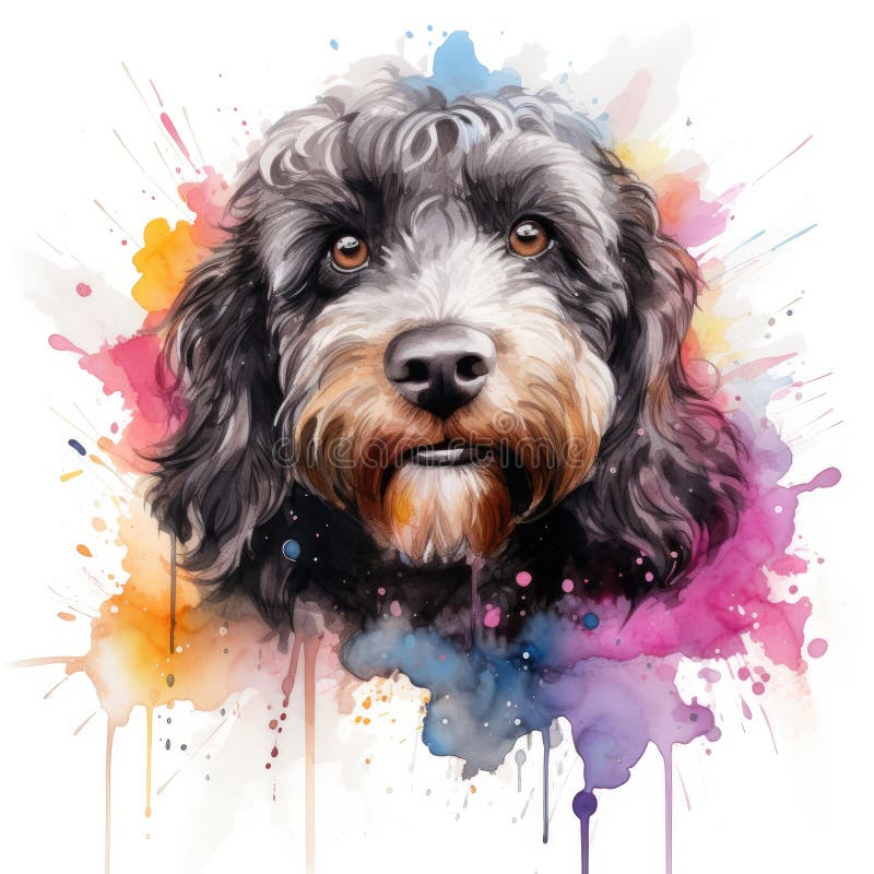 Cockapoo stock illustration. Illustration of colors - 328676029
