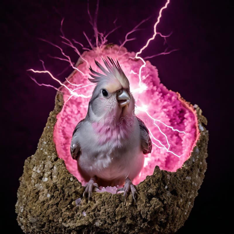 Cockatiel Pink Crystal Formations Growing in Accelerated Timelapse ...