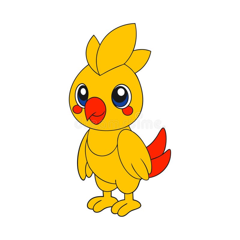 A Cockatoo-full-body-vector-illustration File. Stock Vector ...