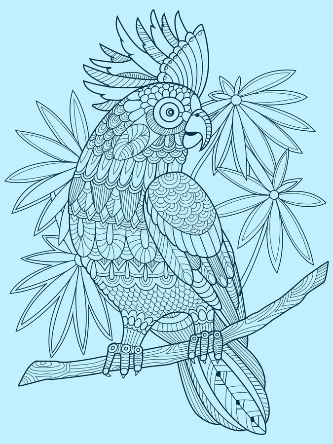 Black Cockatoo Outline Stock Illustrations – 392 Black Cockatoo Outline ...