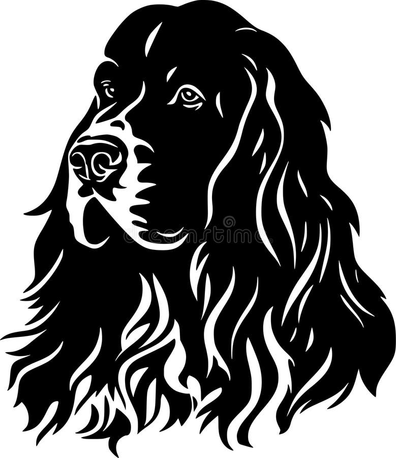 Cocker Spaniel - Minimalist and Flat Logo - Vector Illustration Stock ...