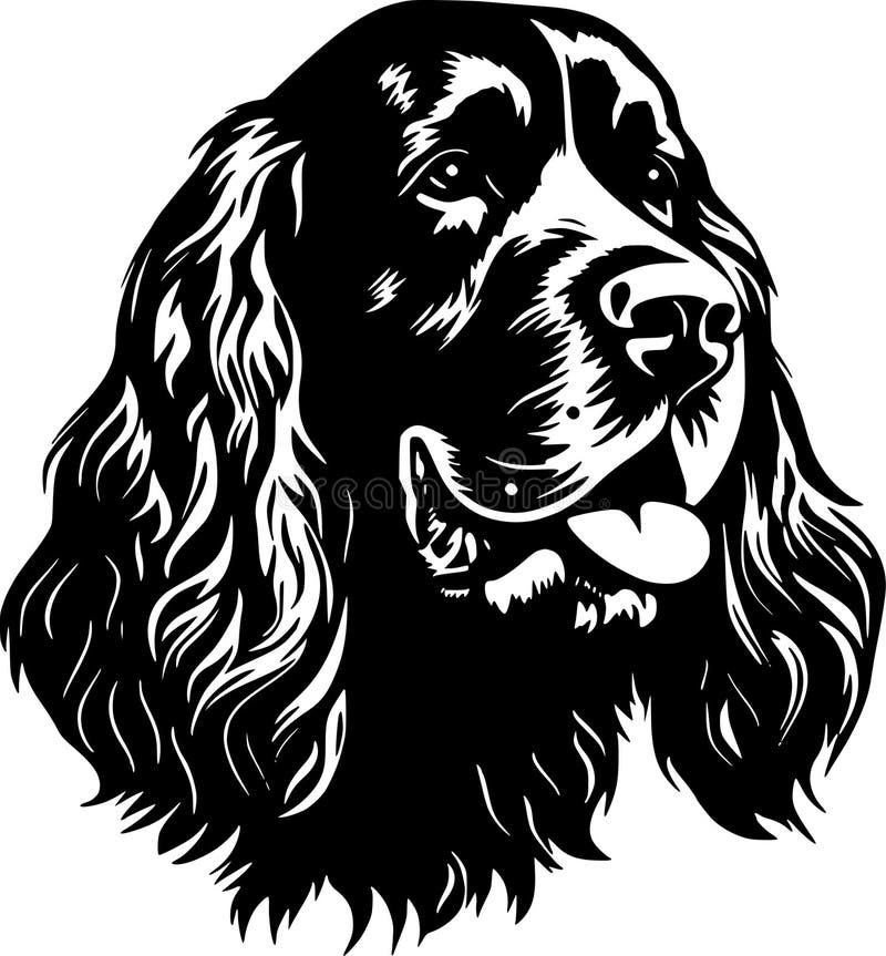 Cocker Spaniel - Minimalist and Simple Silhouette - Vector Illustration ...