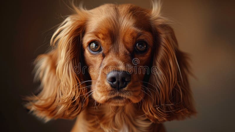 Cocker spaniel portrait stock photo. Image of styling - 324723390
