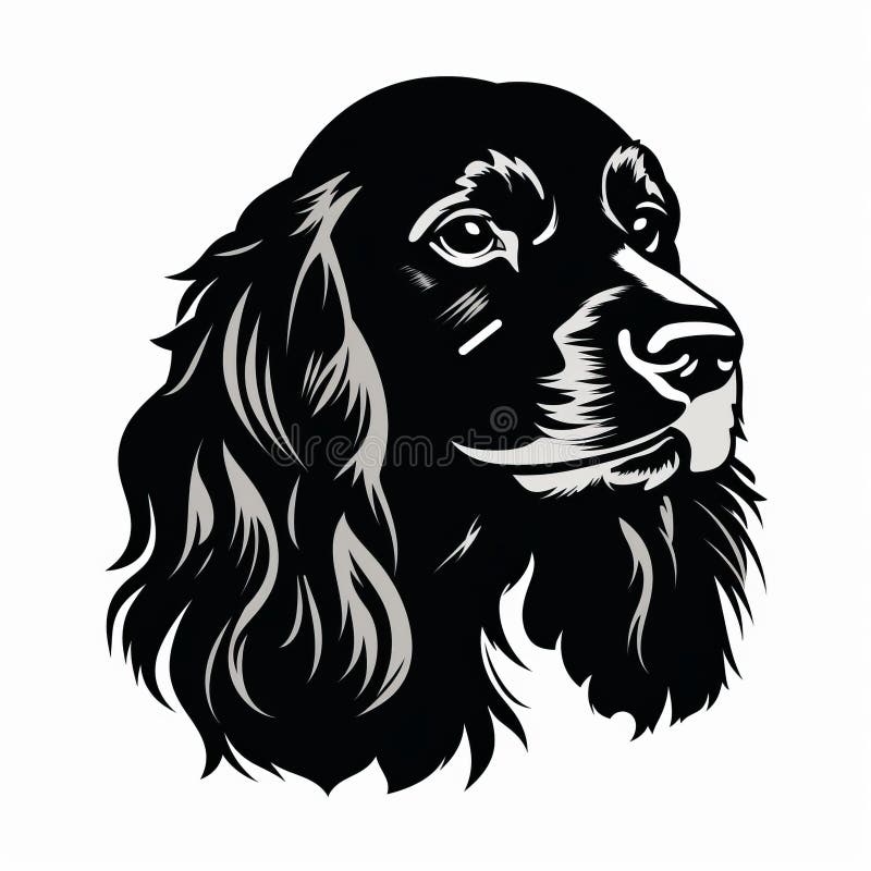 Cocker Spaniel Vector Illustration for Laser Cut File Stock ...