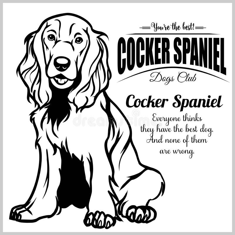 Cocker Spaniel Stock Illustrations – 1,545 Cocker Spaniel Stock ...