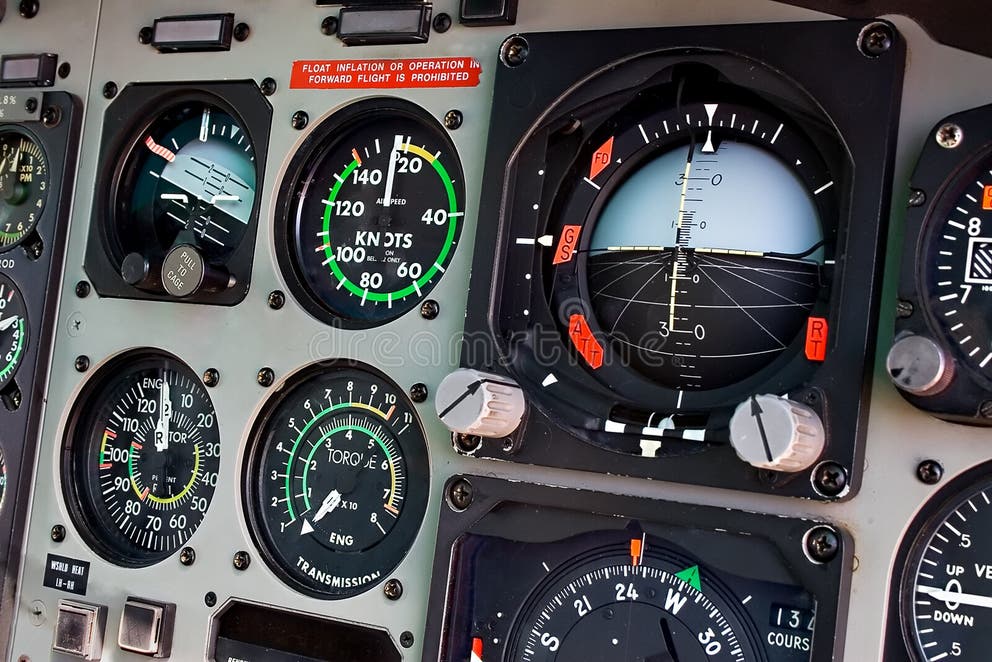 Cockpit stock photo. Image of mileage, compass, board - 1375730