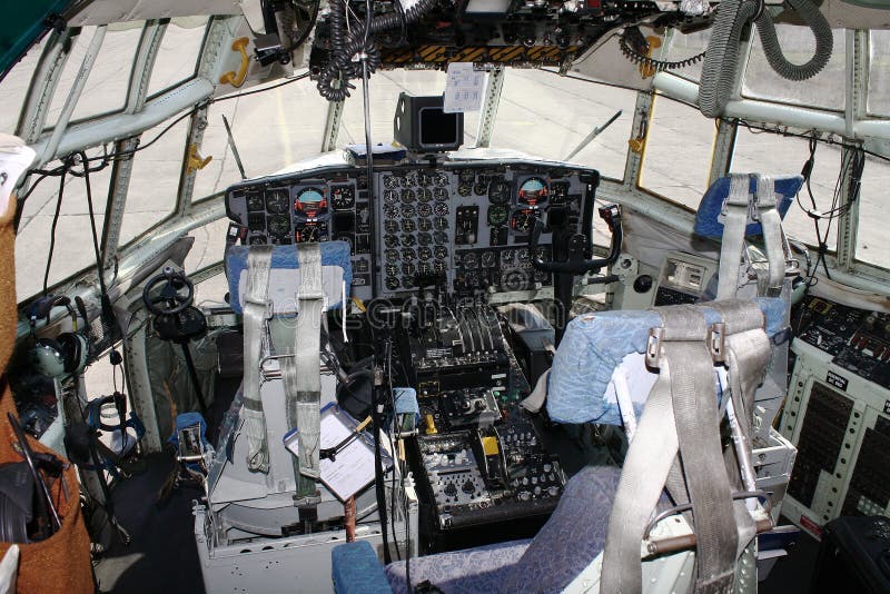 Cockpit C-130 Hercules stock photo. Image of smoke, plane - 3095426