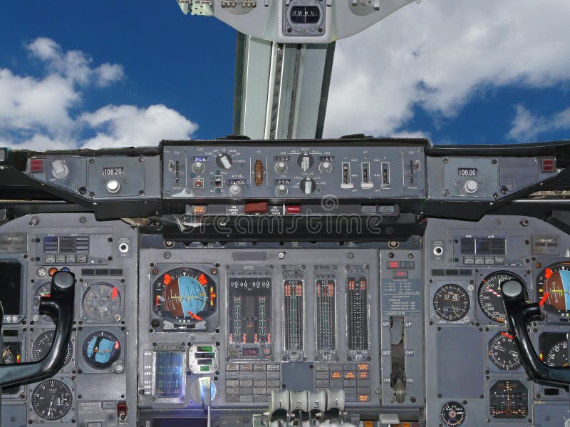 Aircraft cockpit stock photo. Image of business, boys - 12073418