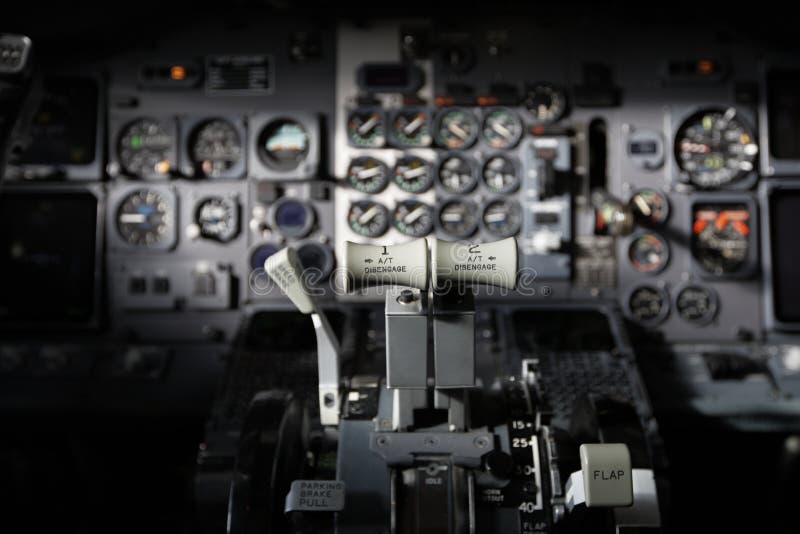 Airplane Cockpit Instruments Stock Photo - Image of guages, panel: 8379438