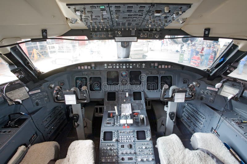 In the cockpit stock image. Image of airline, landing - 3045513