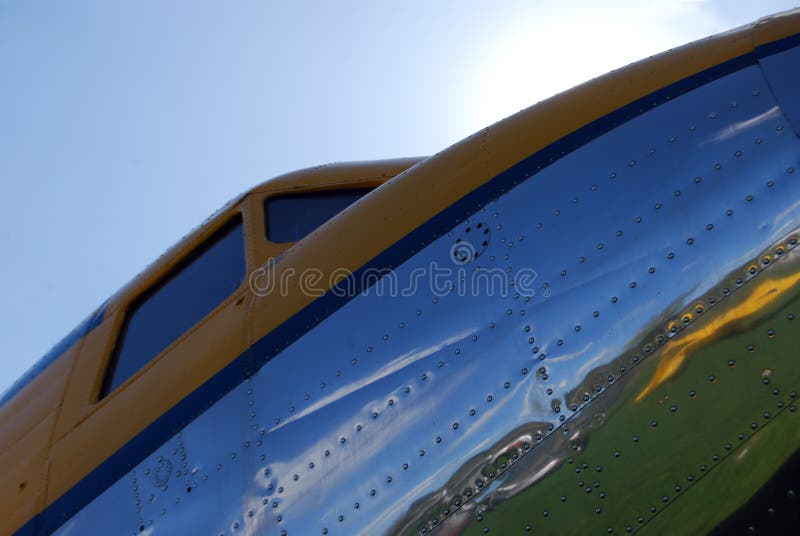 Outside View of Airplane Cockpit Stock Photo - Image of passenger, dock ...