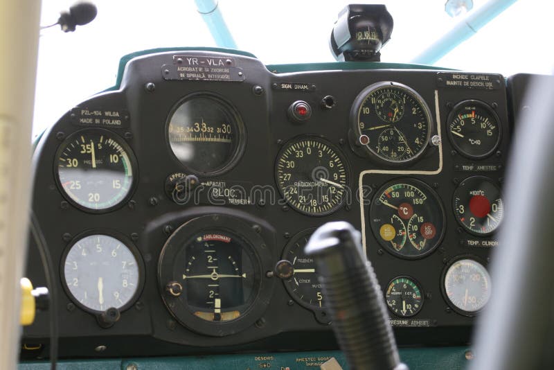 Cockpit stock image. Image of analog, aviation, gadget - 6803807