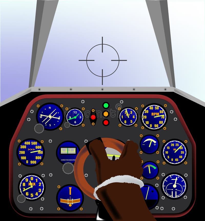 Cockpit vector illustratie. Illustration of amerikaans - 75699138