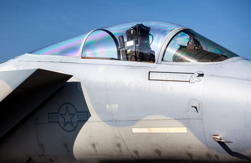 Cockpit of Air Fighter F-15 Eagle Editorial Image - Image of aviation ...