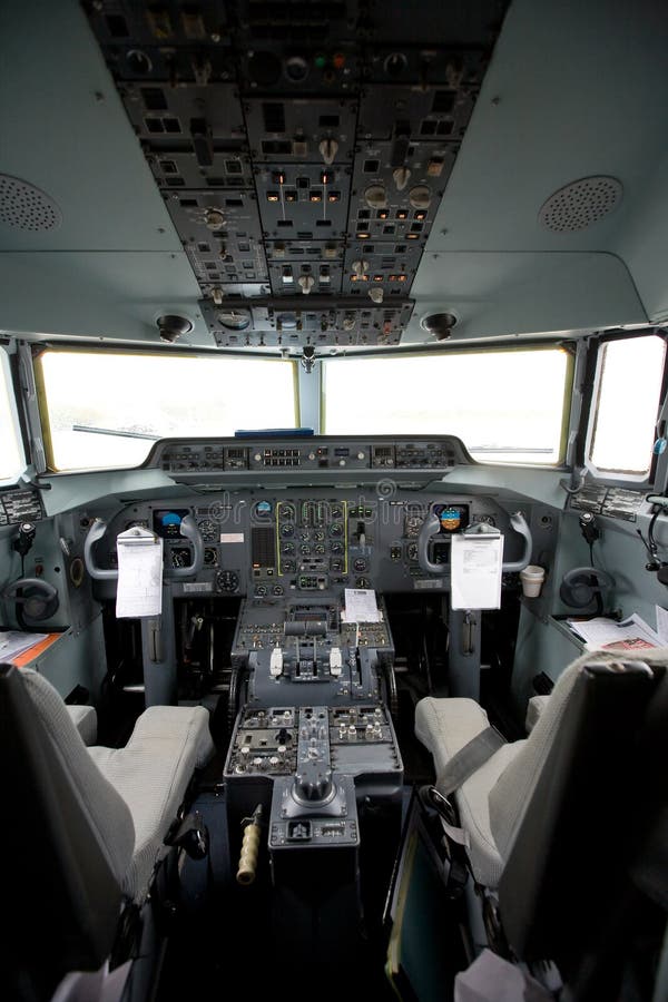 Cockpit of an airplane stock image. Image of airspeed - 3859487