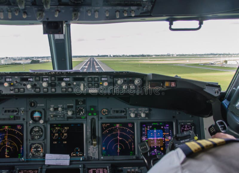 Cockpit Approach stock photo. Image of operation, professional - 44061336