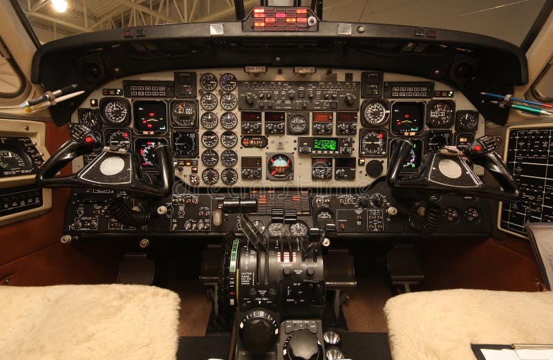 Cockpit B1900 stock image. Image of altitude, cabin, levers - 8260303