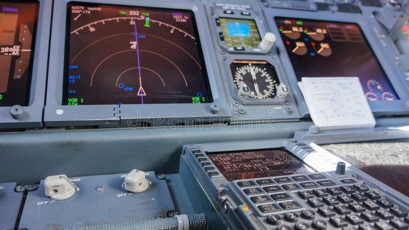 Aircraft Control Panel stock photo. Image of window, engine - 44886102