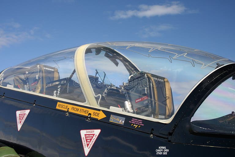 Cockpit of a Hawk Jet Plane Stock Photo - Image of flight, military ...