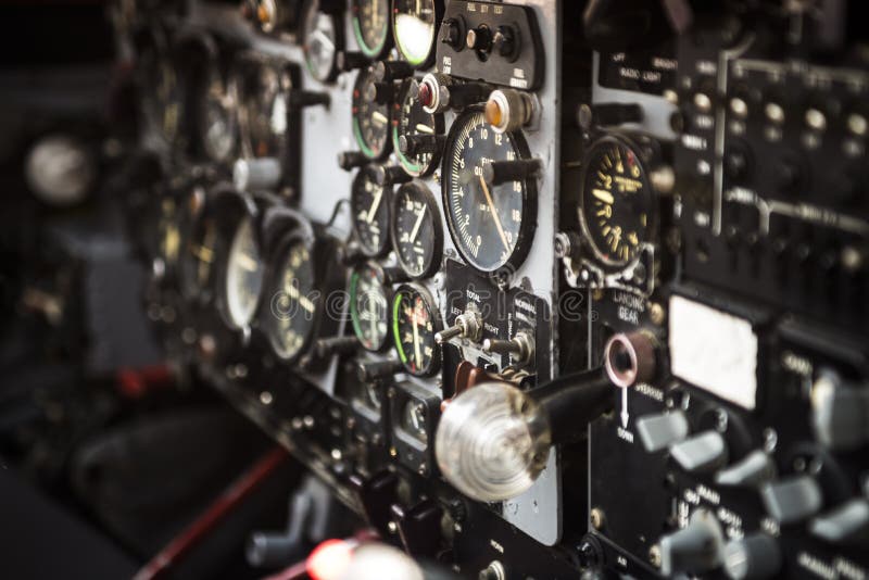Cockpit indicators. stock image. Image of equipment, flight - 54844625