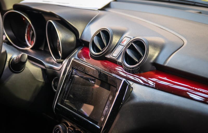 Cockpit and Interior of Modern Car Stock Image - Image of dashboard ...