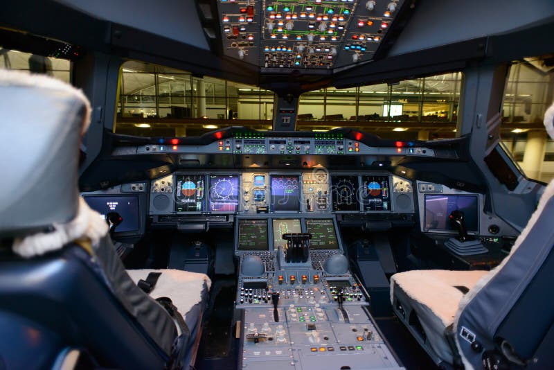 Business Jet Cockpit stock image. Image of executive - 35507461
