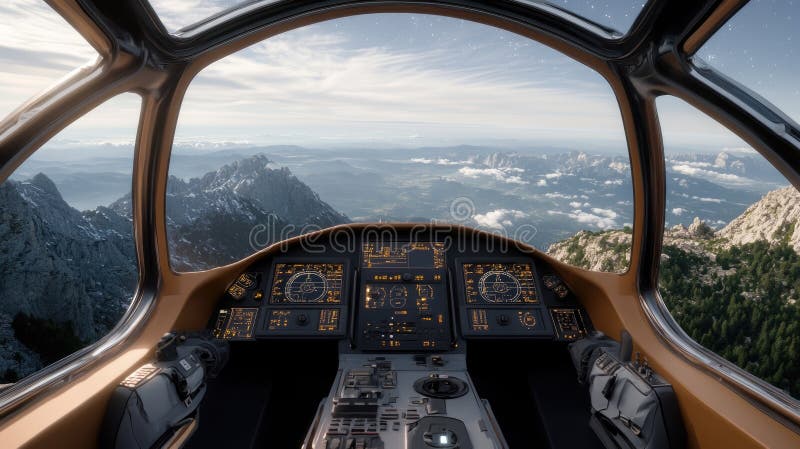 The Cockpit Showcases Advanced Technology with Numerous Screens and ...