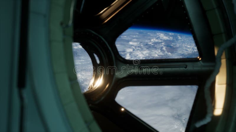 Cockpit View from International Space Station Operating Stock Video ...