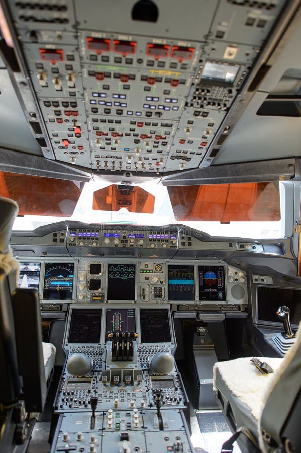 Platser För Insida För Flygplan För Lufthansa Flygbuss A380 ...