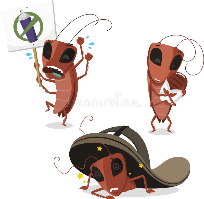 Cockroach Cartoon Illustrations Stock Illustration - Illustration of ...
