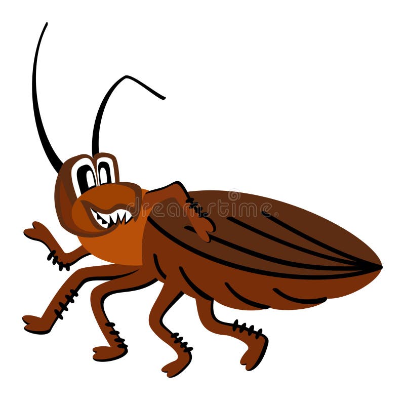 Cockroach. Funny Cartoon Vector Isolated Illustration Stock ...