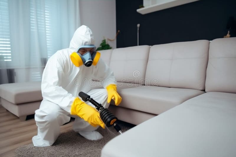 Exterminator Pest Pesticide Uniform Insect Kill Control Cockroach Sofa ...