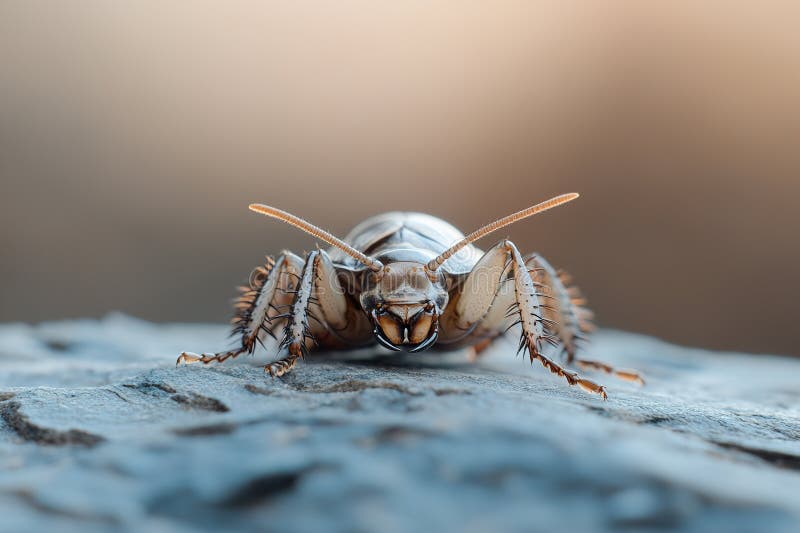 A Cockroach is Positioned on Its Back with Curled Legs, Captured in ...