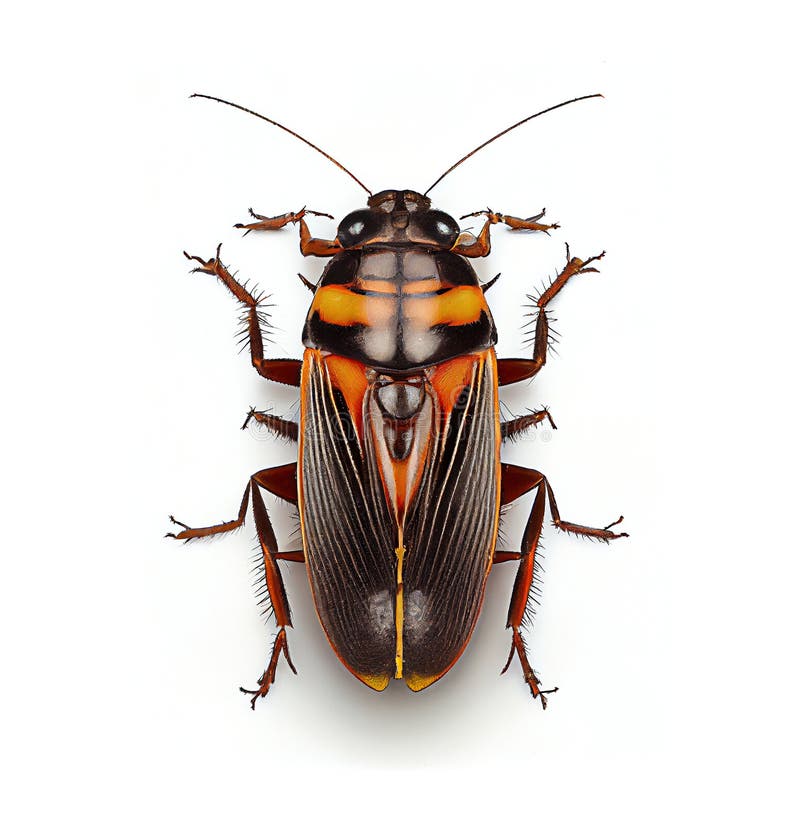 Cockroach View from Above. the Image of a Cockroach in the Form of a ...