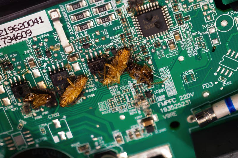 Burned Electronic SMD Printed Circuit Board PCB after a Short Circuit ...